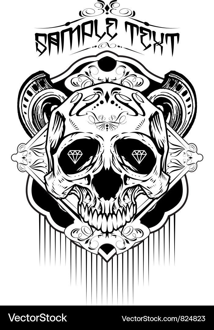 Skull Royalty Free Vector Image - VectorStock