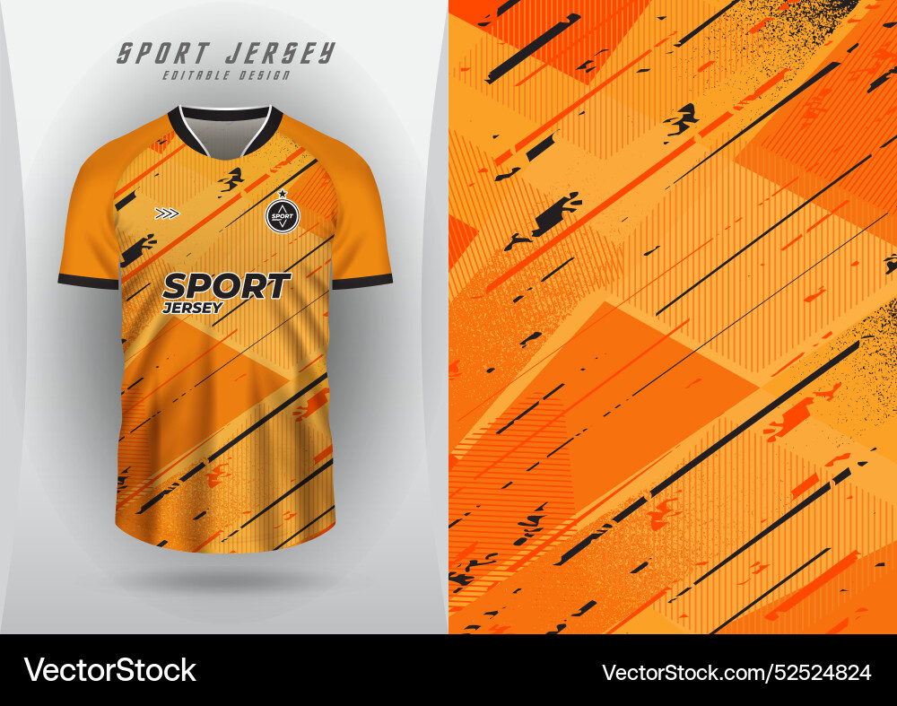 Sports Jersey Pattern - Orange Grunge Royalty Free Vector