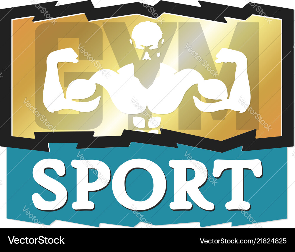 Bodybuilder and sport design Royalty Free Vector Image