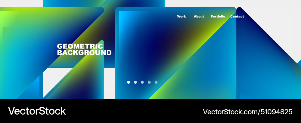 Electric blue gradient on azure background Vector Image