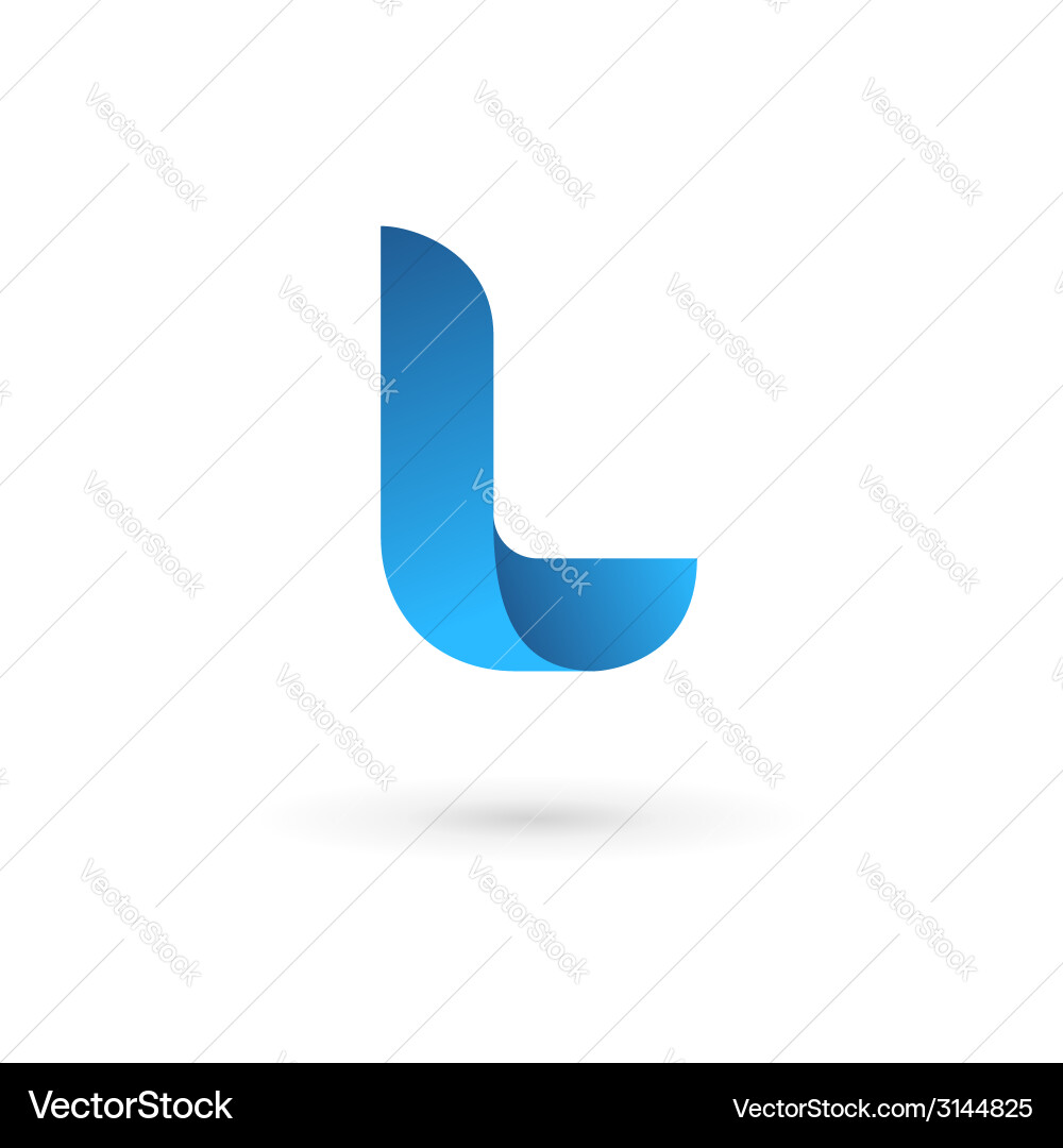 Letter l logo icon Royalty Free Vector Image - VectorStock
