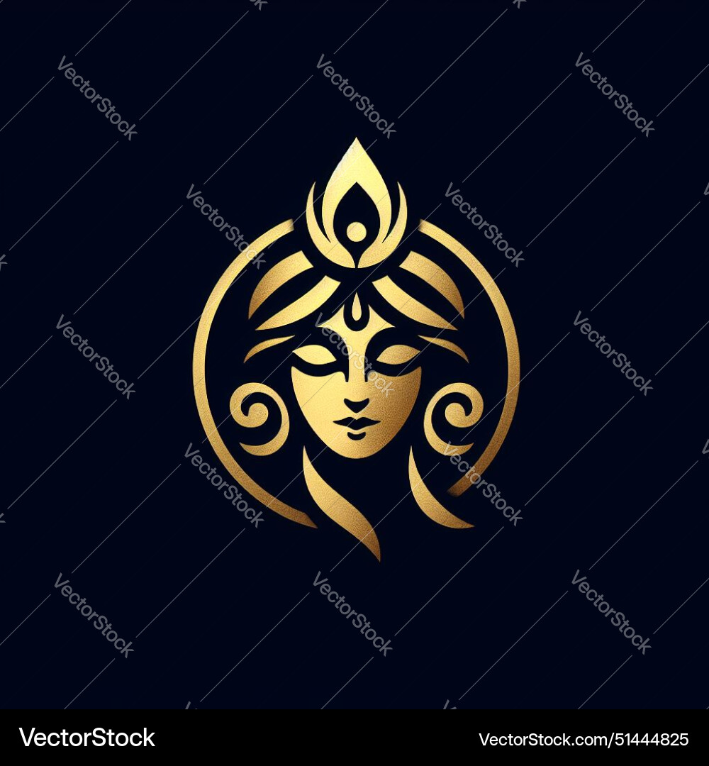 Lord krishna logo Royalty Free Vector Image - VectorStock