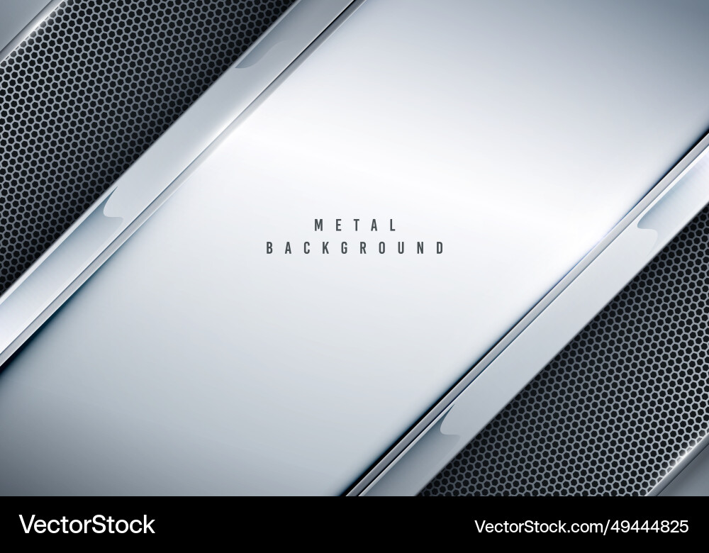 Metallic Grid Background Royalty Free Vector Image