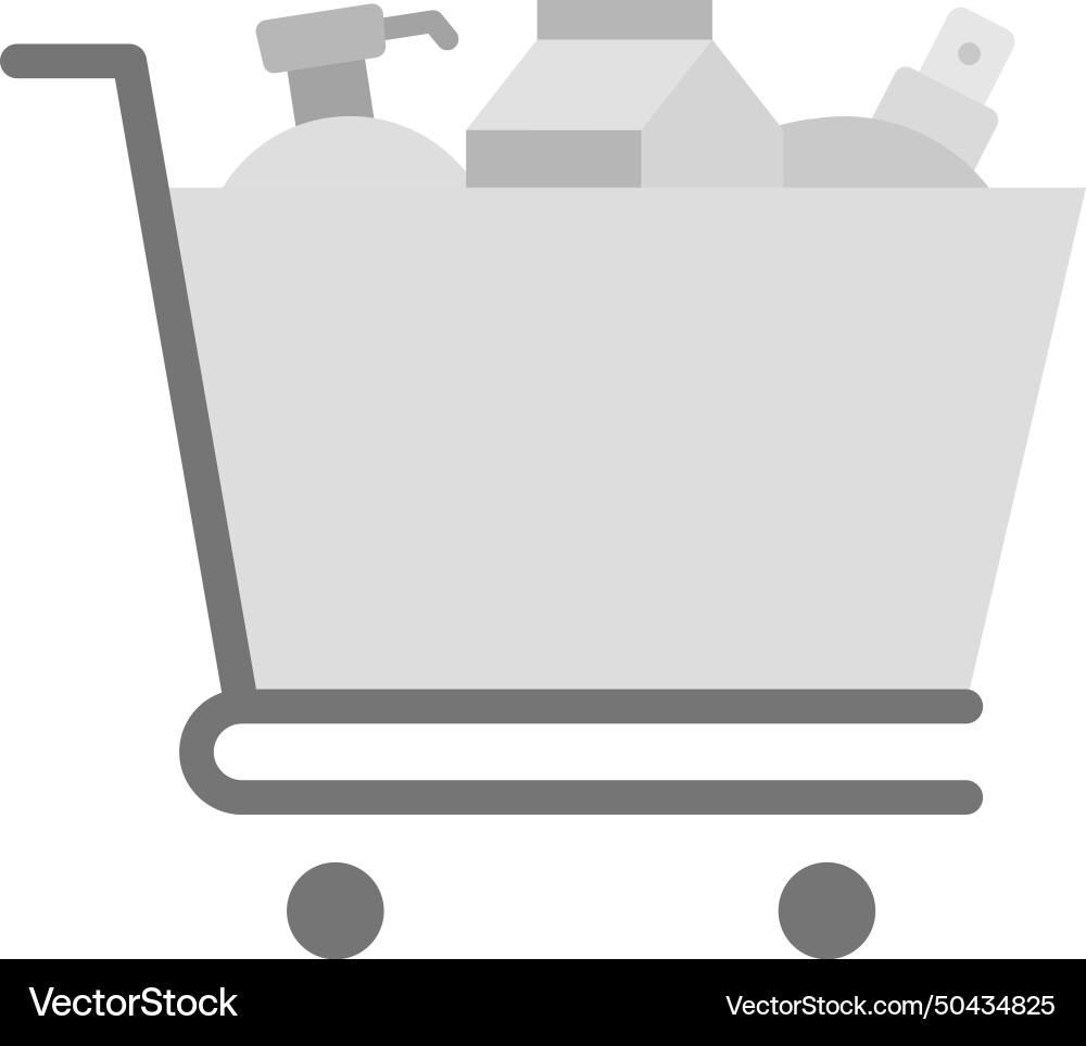 Shopping items icon image Royalty Free Vector Image