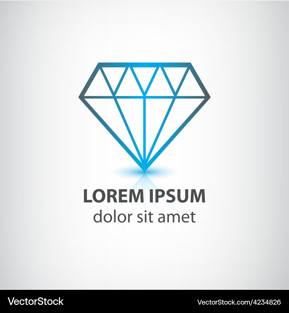 Diamond icon Royalty Free Vector Image - VectorStock