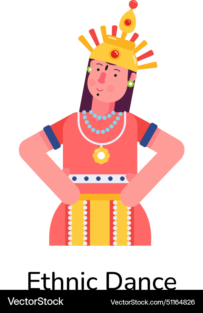Ethnic dance Royalty Free Vector Image - VectorStock