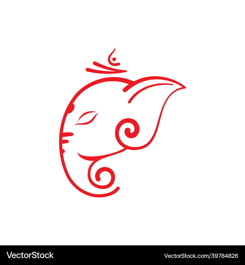 Ganesha icon design Royalty Free Vector Image - VectorStock