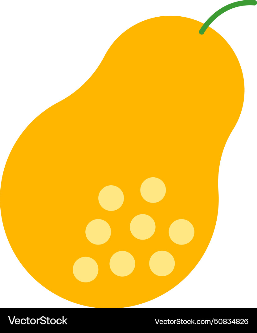 Geometric pear bauhaus Royalty Free Vector Image