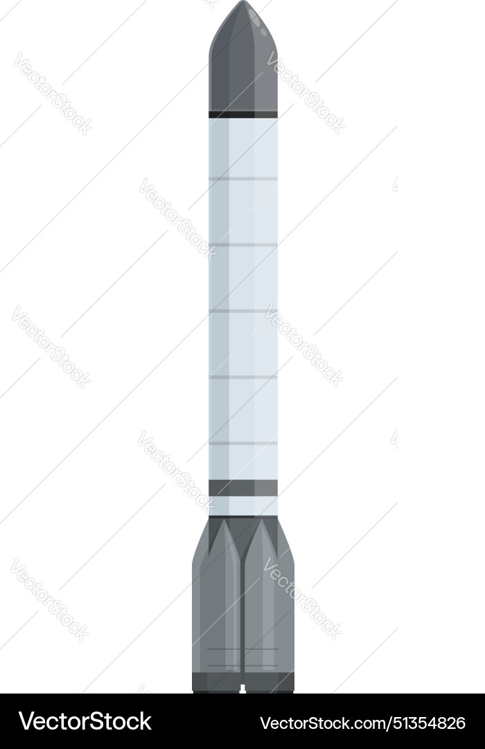 Modern space rocket Royalty Free Vector Image - VectorStock