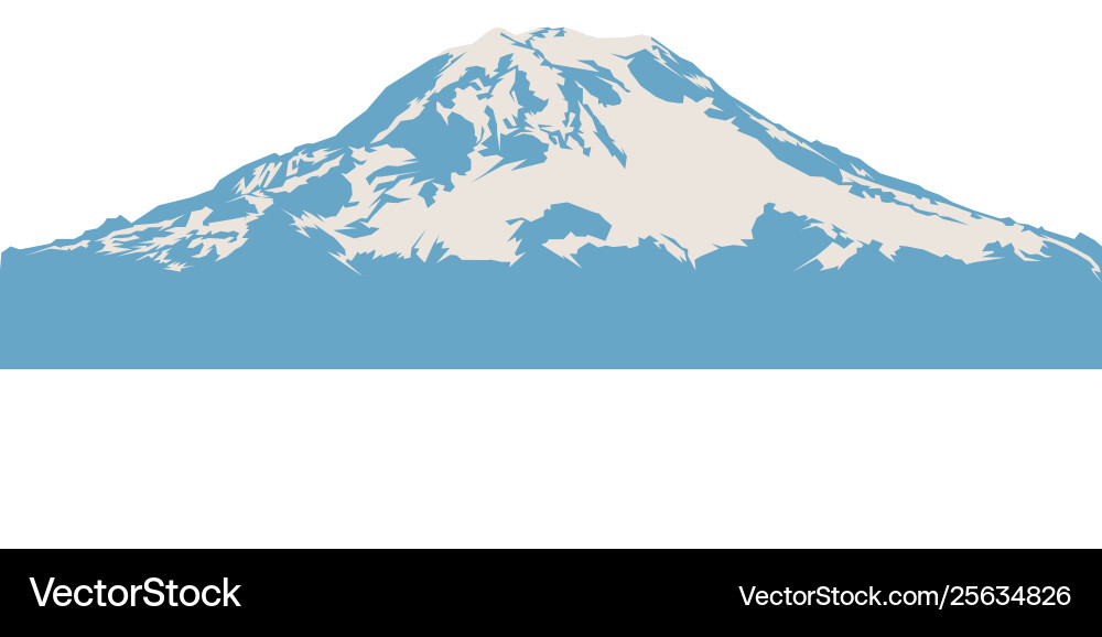 Mount rainier Royalty Free Vector Image - VectorStock