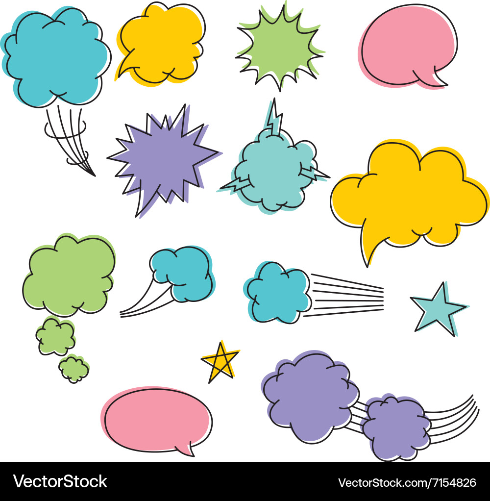 Retro theme bubble speech Royalty Free Vector Image