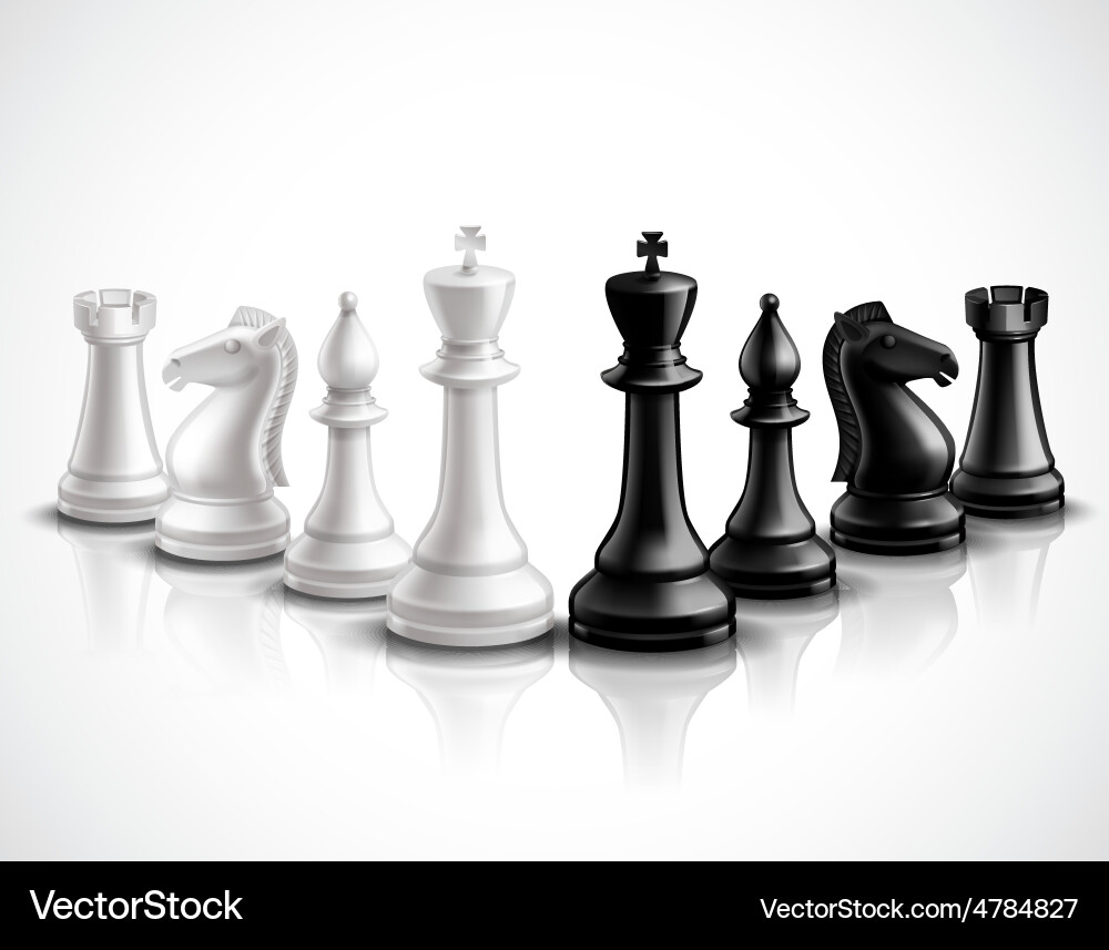 Chess pieces Royalty Free Vector Image - VectorStock