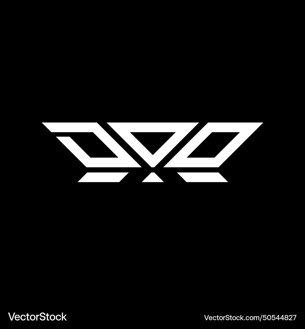Doo letter logo design simple and modern Vector Image
