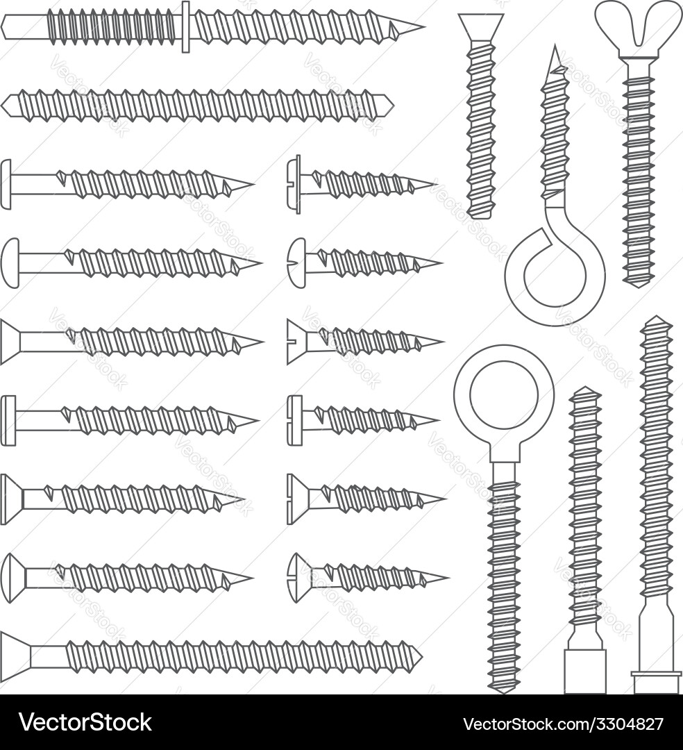 Screw Outline Vector Images (over 14,000)