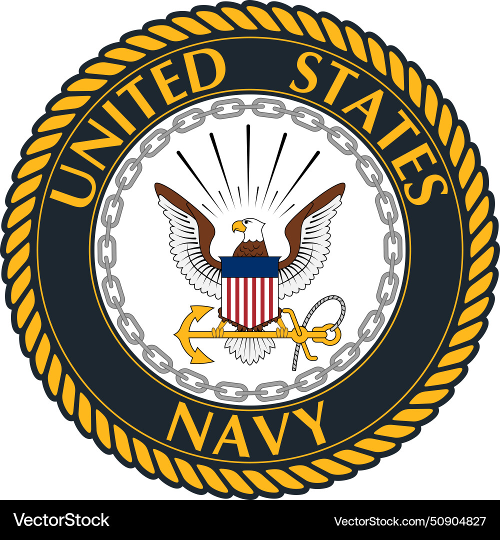 Seal of the united states navy Royalty Free Vector Image Seal of the united states navy Royalty Free Vector Image