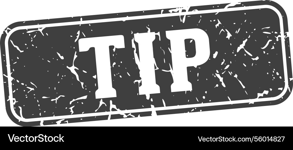 Tip rectangular sign stamp Royalty Free Vector Image