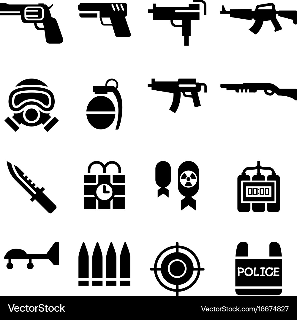 Weapon icon Royalty Free Vector Image - VectorStock