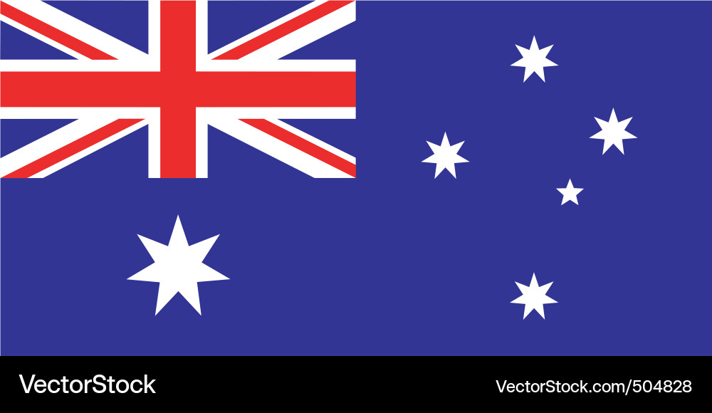 Australian flag Royalty Free Vector Image - VectorStock