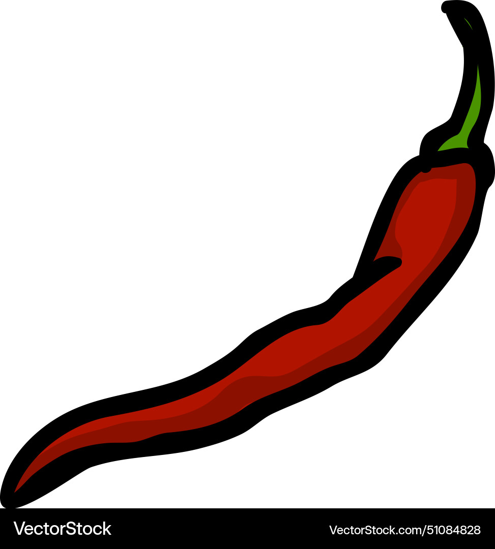 Chili pepper - hand drawn doodle icon Royalty Free Vector