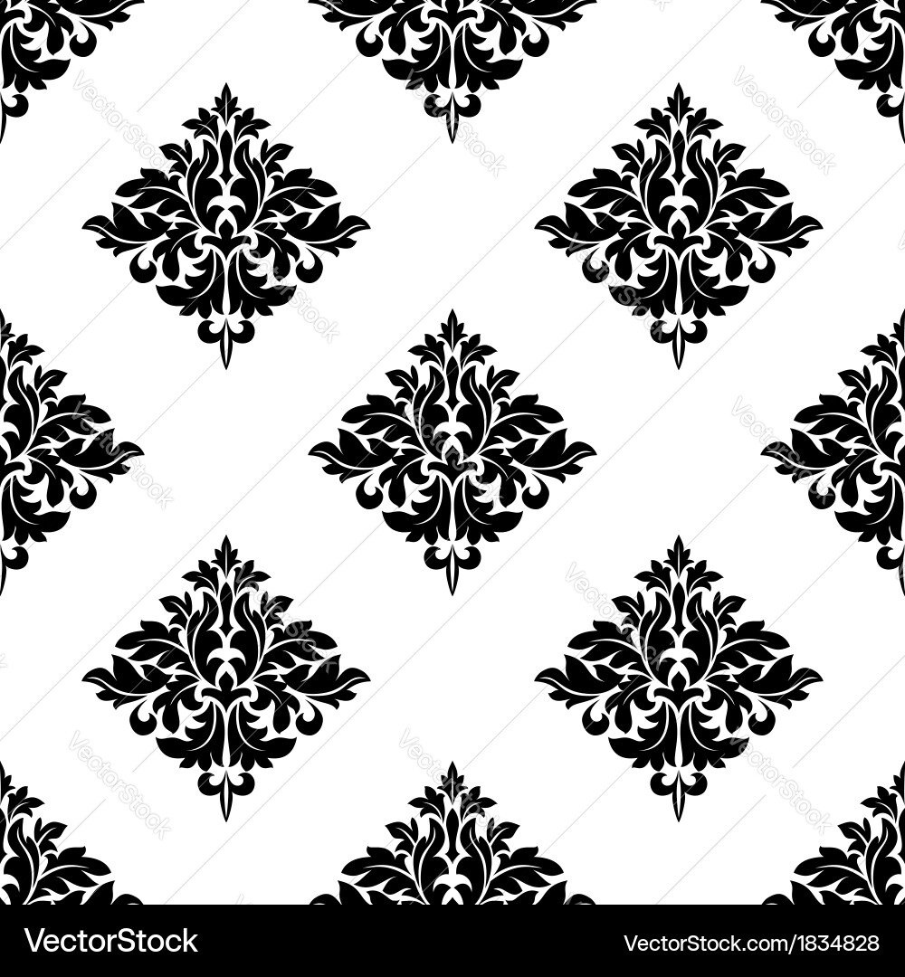 Diamond shaped seamless arabesque pattern Vector Image