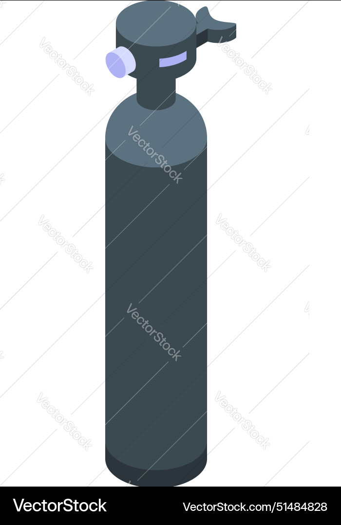 Digital of a gray gas cylinder Royalty Free Vector Image
