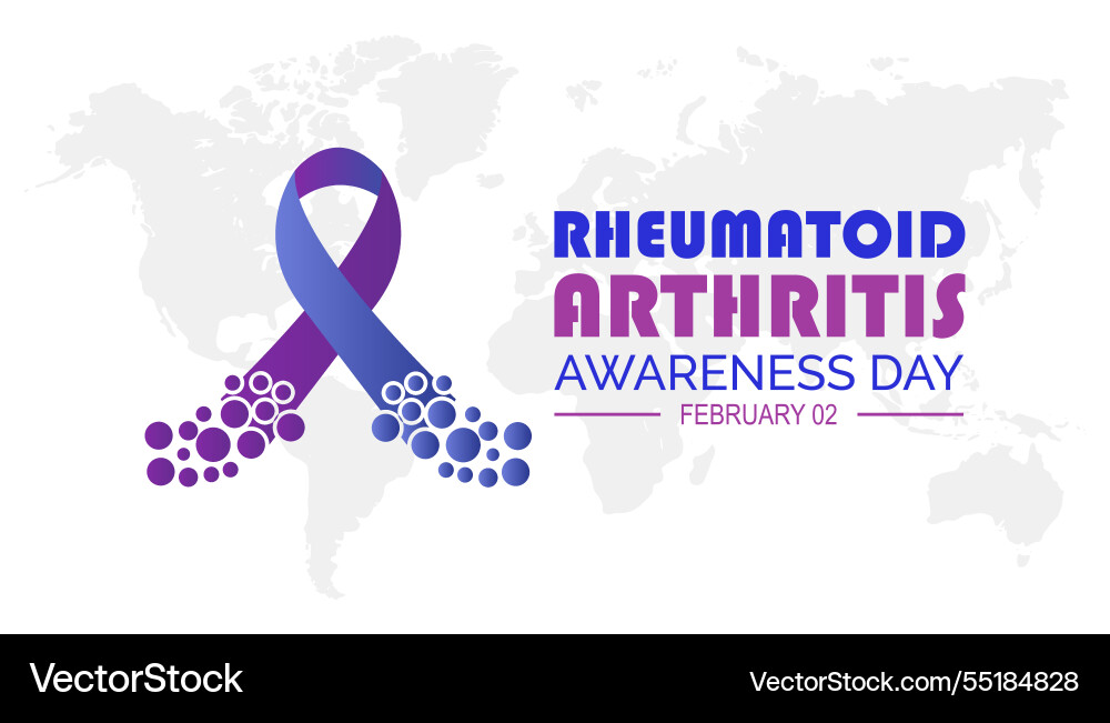 Rheumatoid arthritis awareness day Royalty Free Vector Image