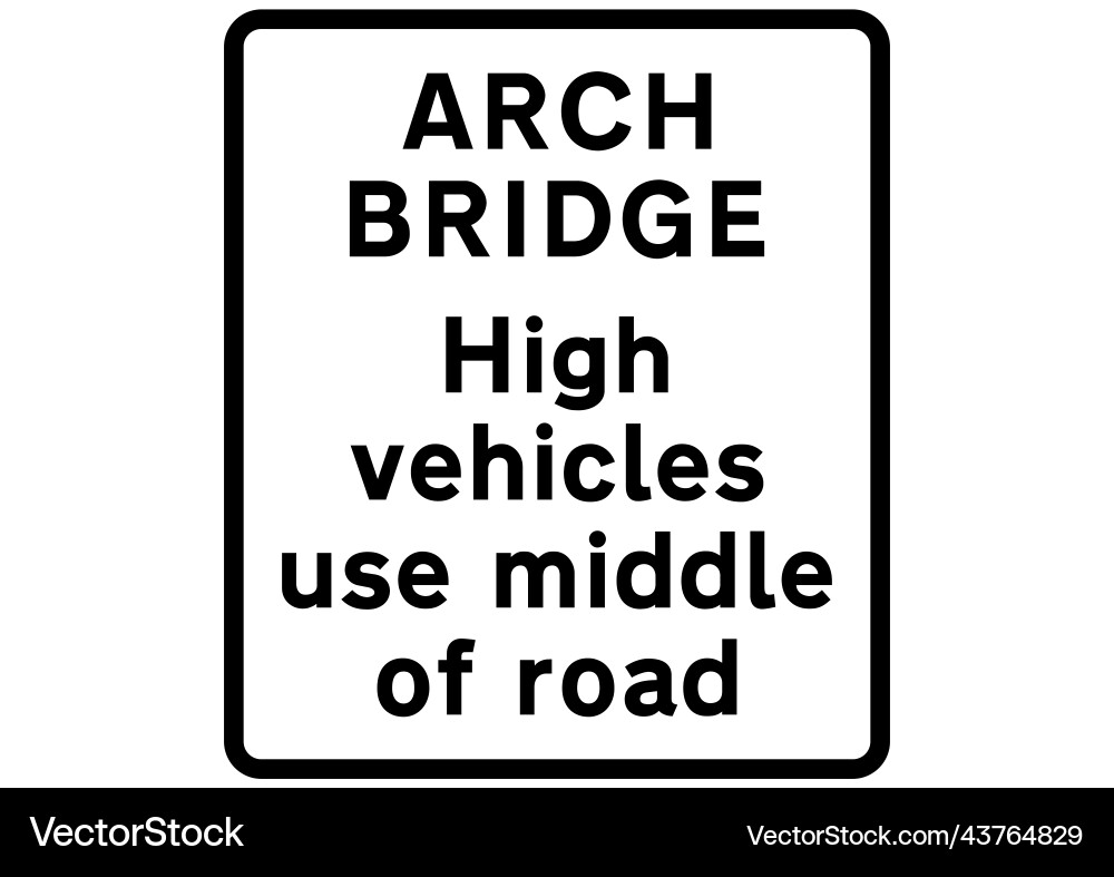 Arch bridge Royalty Free Vector Image - VectorStock