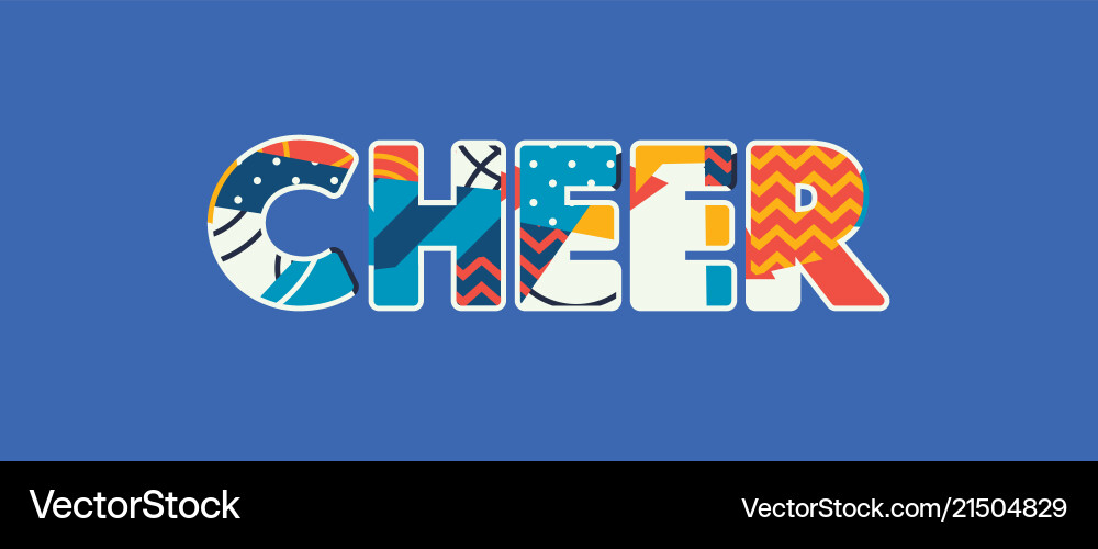 Cheer concept word art Lizenzfreies Vektorbild