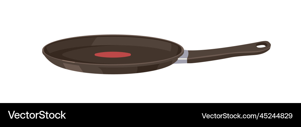 Crepe pan thin skillet for frying cooking Vector Image