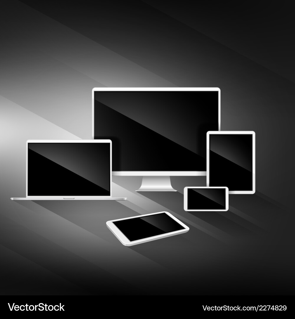 Digital devices Royalty Free Vector Image - VectorStock