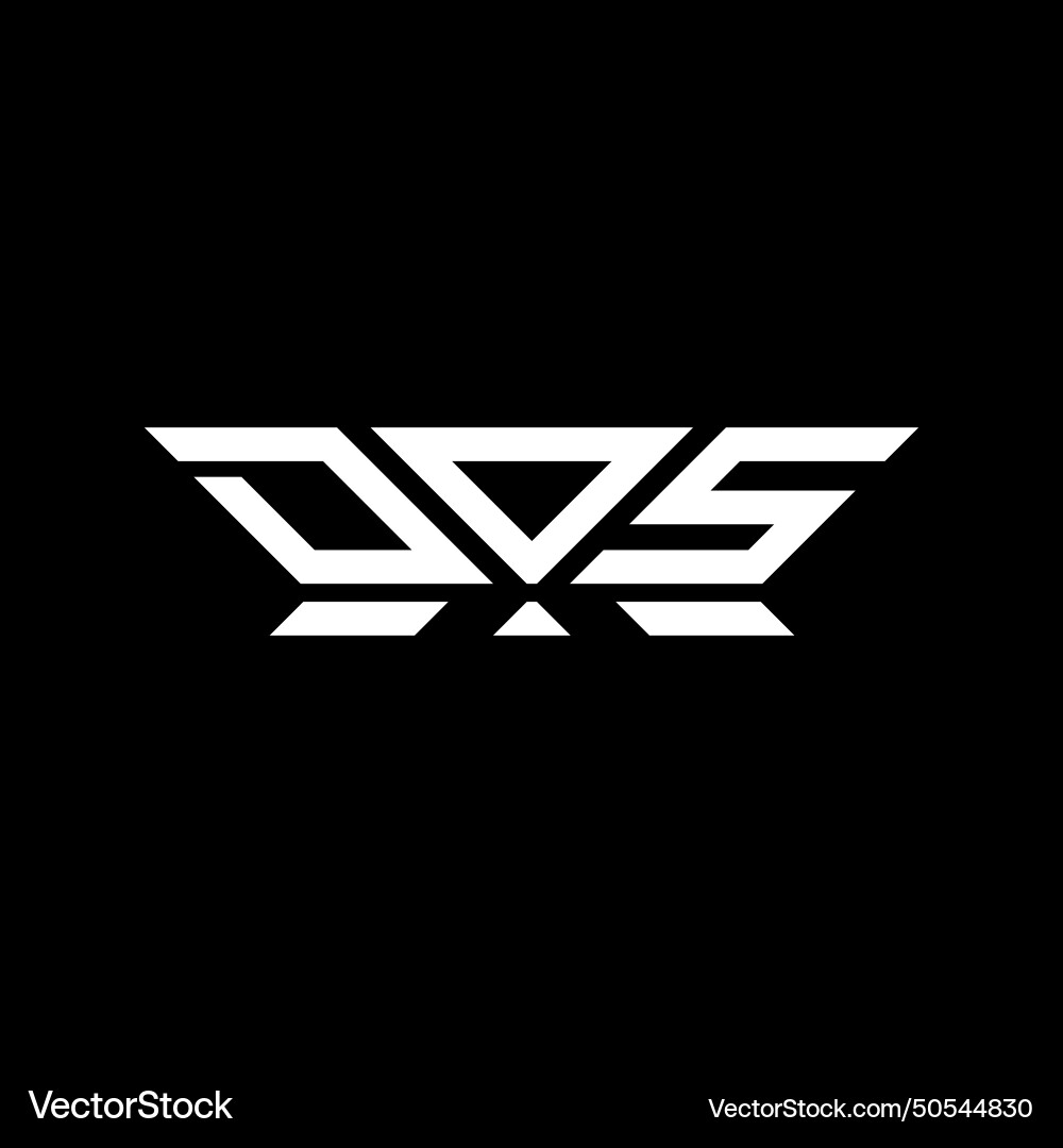 Dos letter logo design simple and modern Vector Image