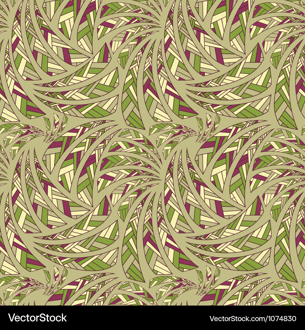 Ethnic Leaf Pattern Background Royalty Free Vector Image