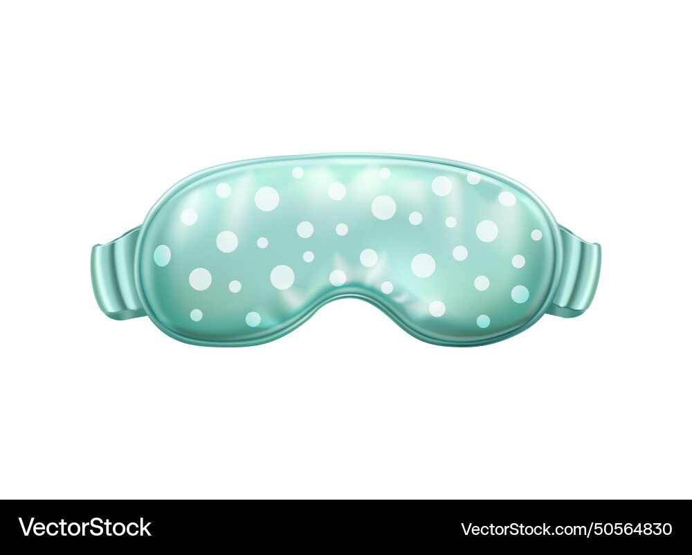 Glow sleeping mask composition Royalty Free Vector Image