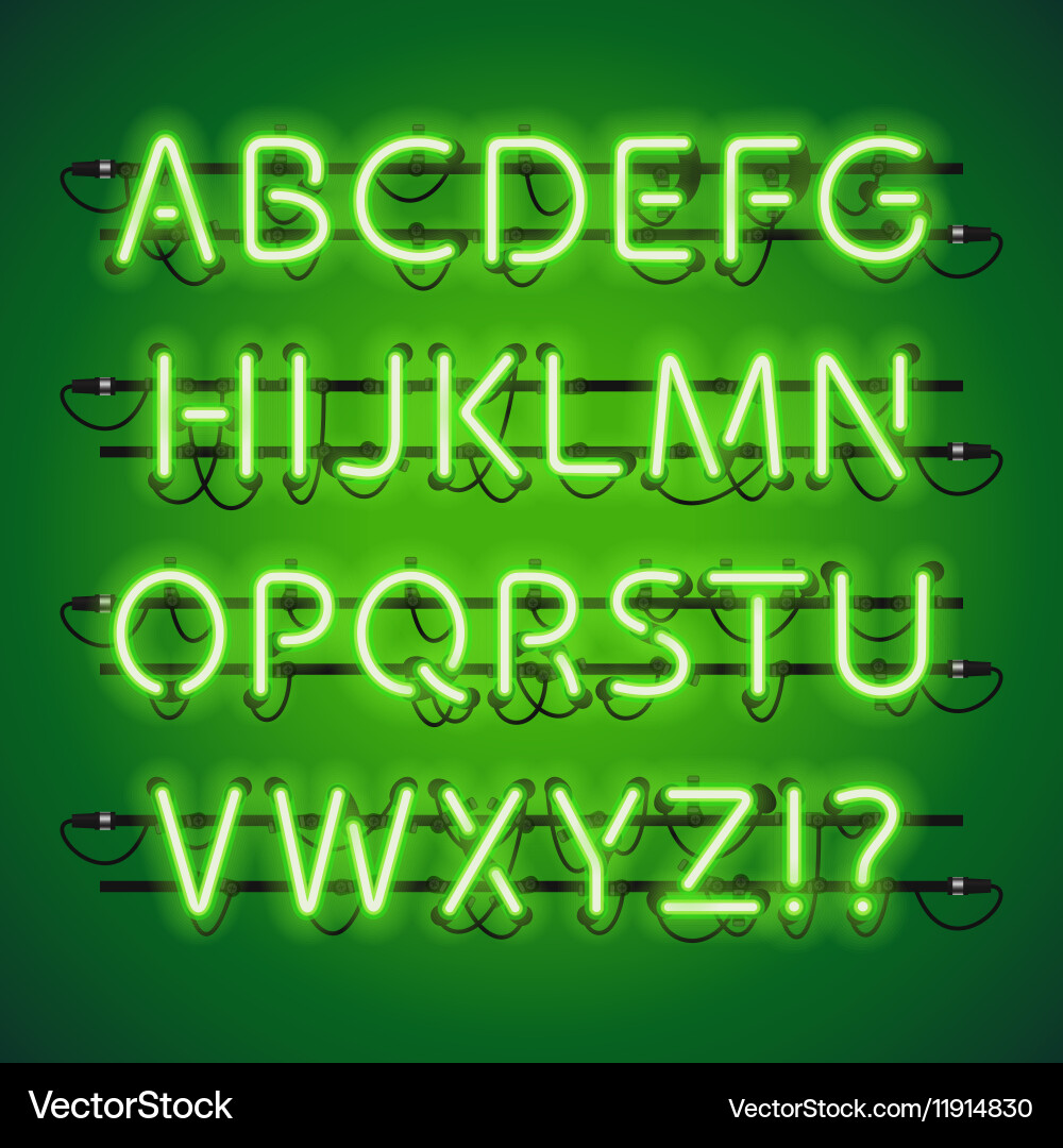Neon Green Letters Vector Images (over 4,000)