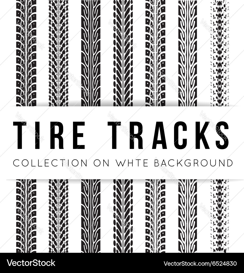 Tire track background Royalty Free Vector Image