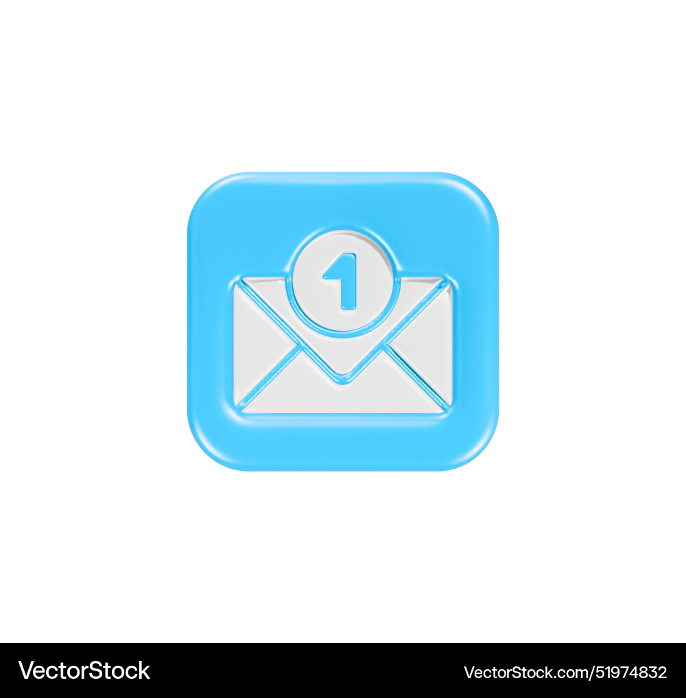 3d email icon Royalty Free Vector Image - VectorStock