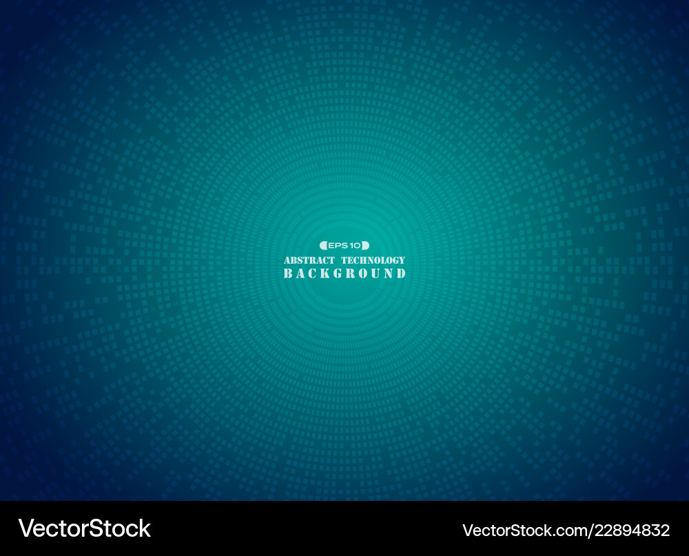 Abstract of futuristic blue square grid pattern Vector Image