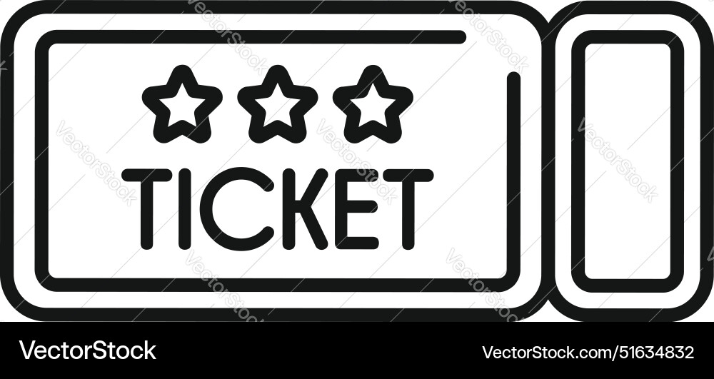 Vip ticket admitting to exclusive event with three