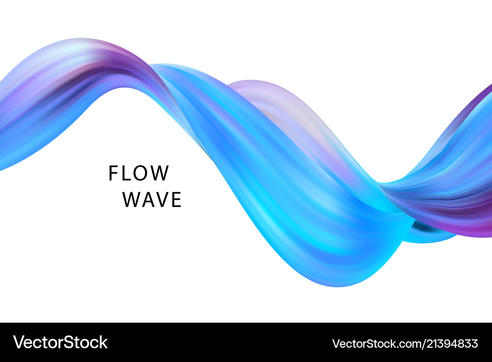 Abstract colorful background color flow Royalty Free Vector