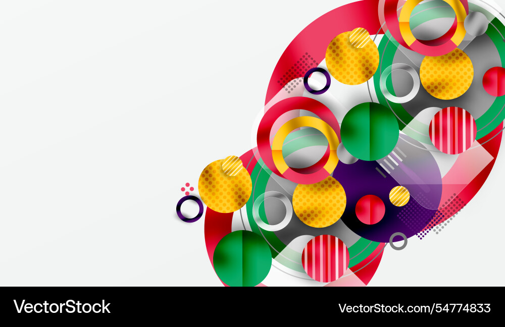 Abstract geometric background with overlapping Vector Image