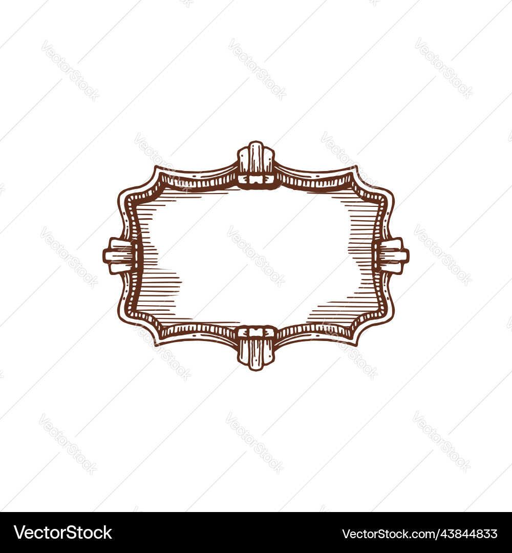 Dekorative Vintage Rahmen Rand Dekor Muster Vektorbild