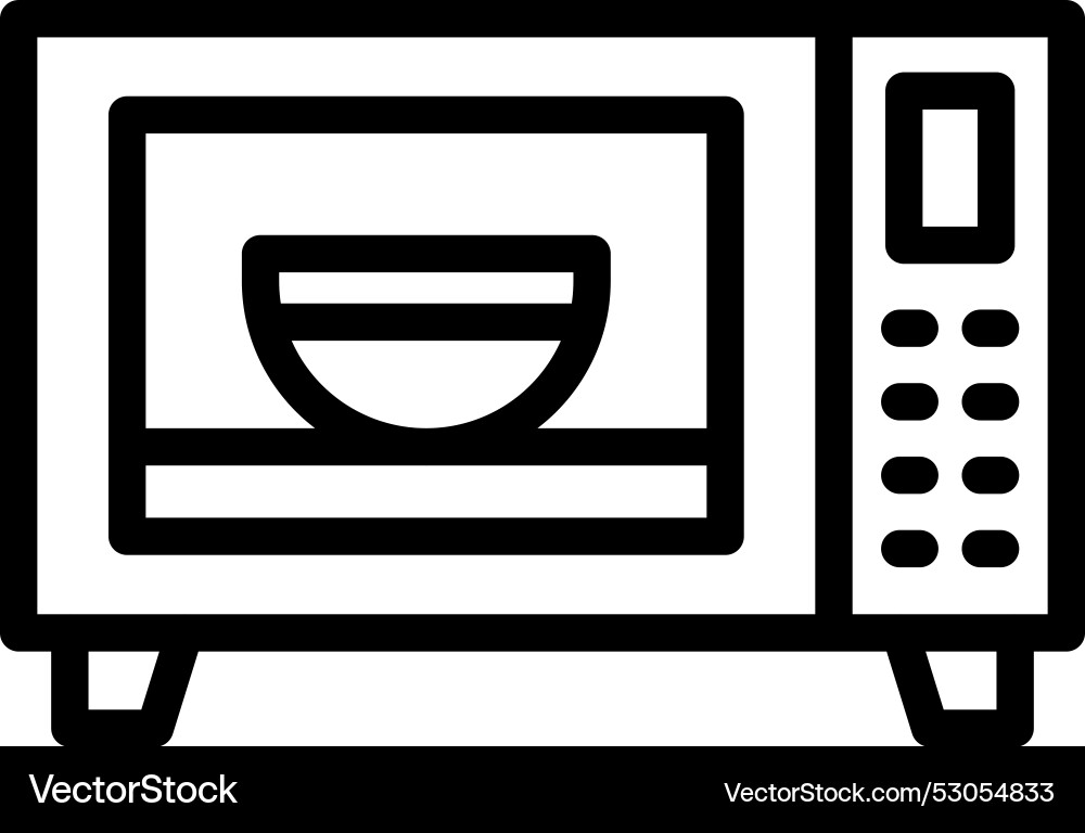 Microwave oven icon design Royalty Free Vector Image