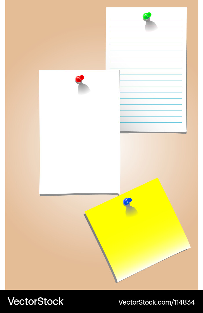Blank Sticky Note Royalty Free Vector Image - VectorStock