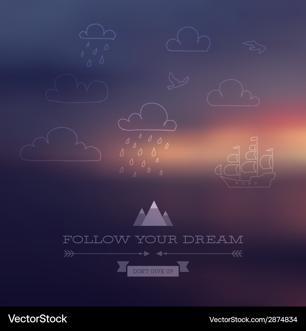 Dream Royalty Free Vector Image - VectorStock