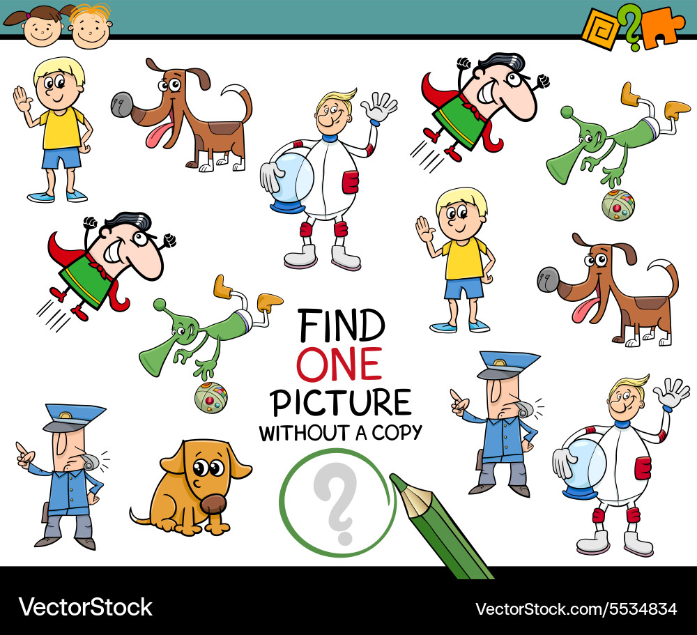 Education game cartoon Royalty Free Vector Image
