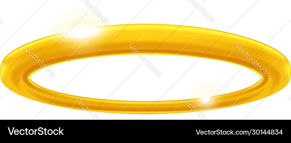 Realistic angel ring Royalty Free Vector Image