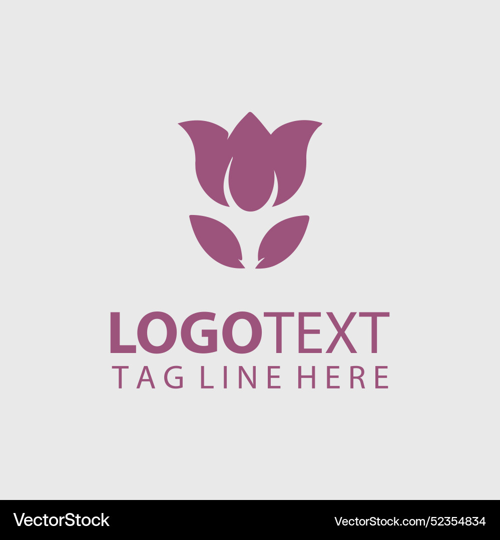 Tulip logo Royalty Free Vector Image - VectorStock