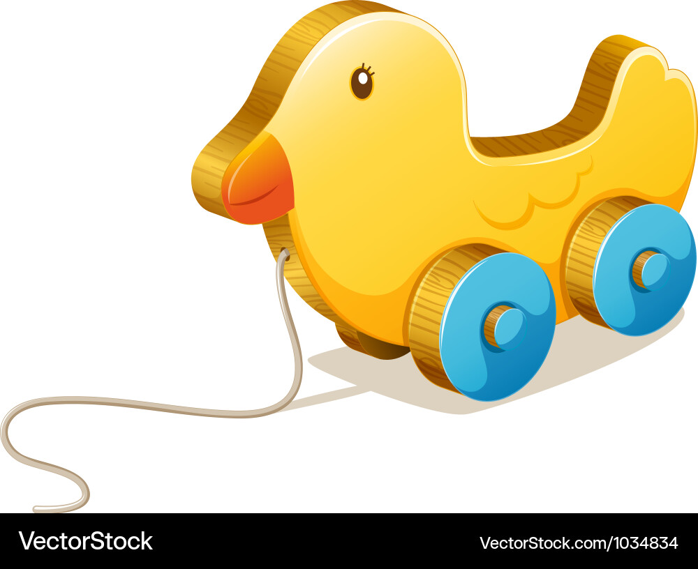 Wooden toy Royalty Free Vector Image - VectorStock