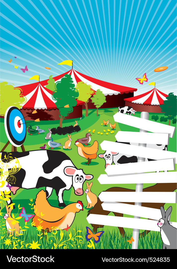 Country fair background Royalty Free Vector Image