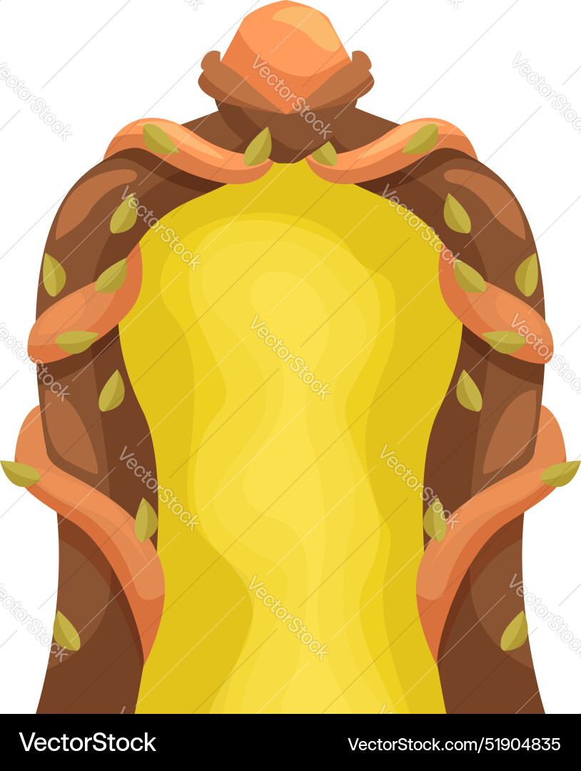 Fantasy archway with lianas and glowing background